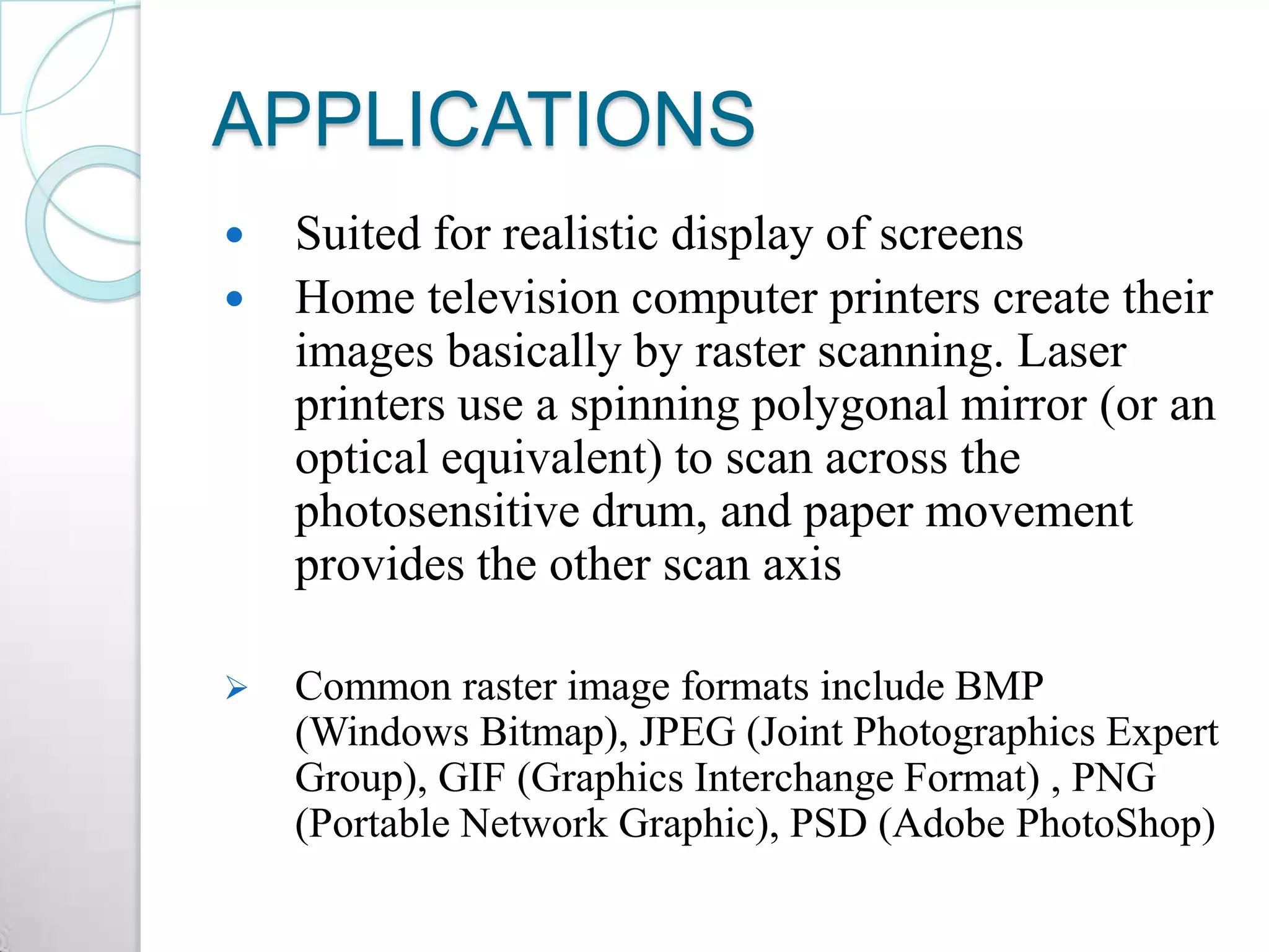 Random Scan Displays And Raster Scan Displays Pptx Graphics