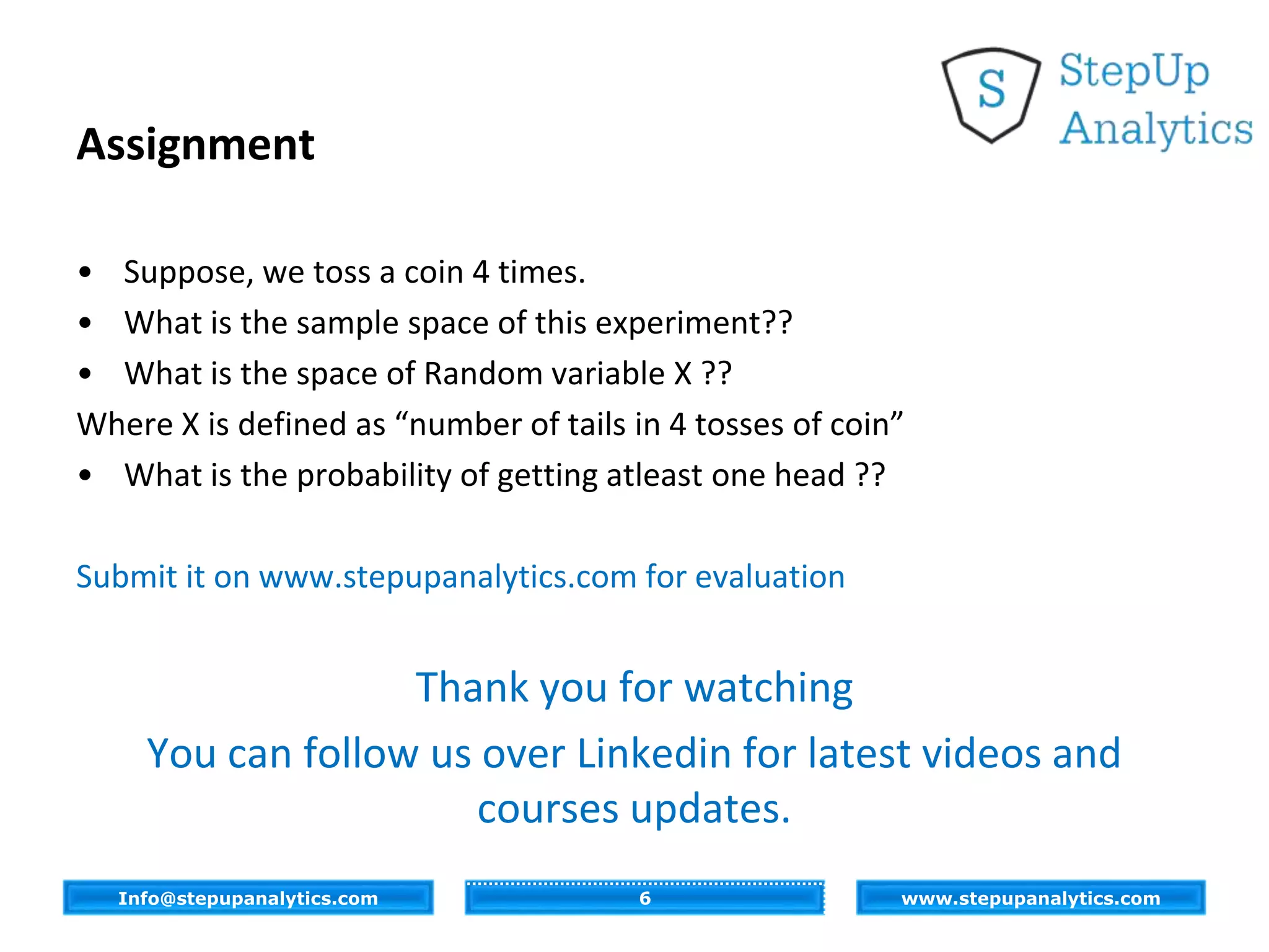 Random variable and its concept | PPT
