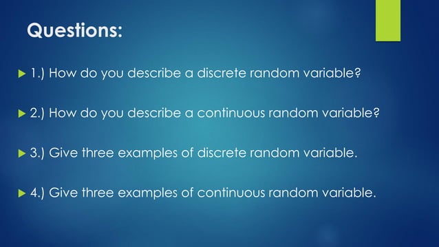 Random variable | PPT