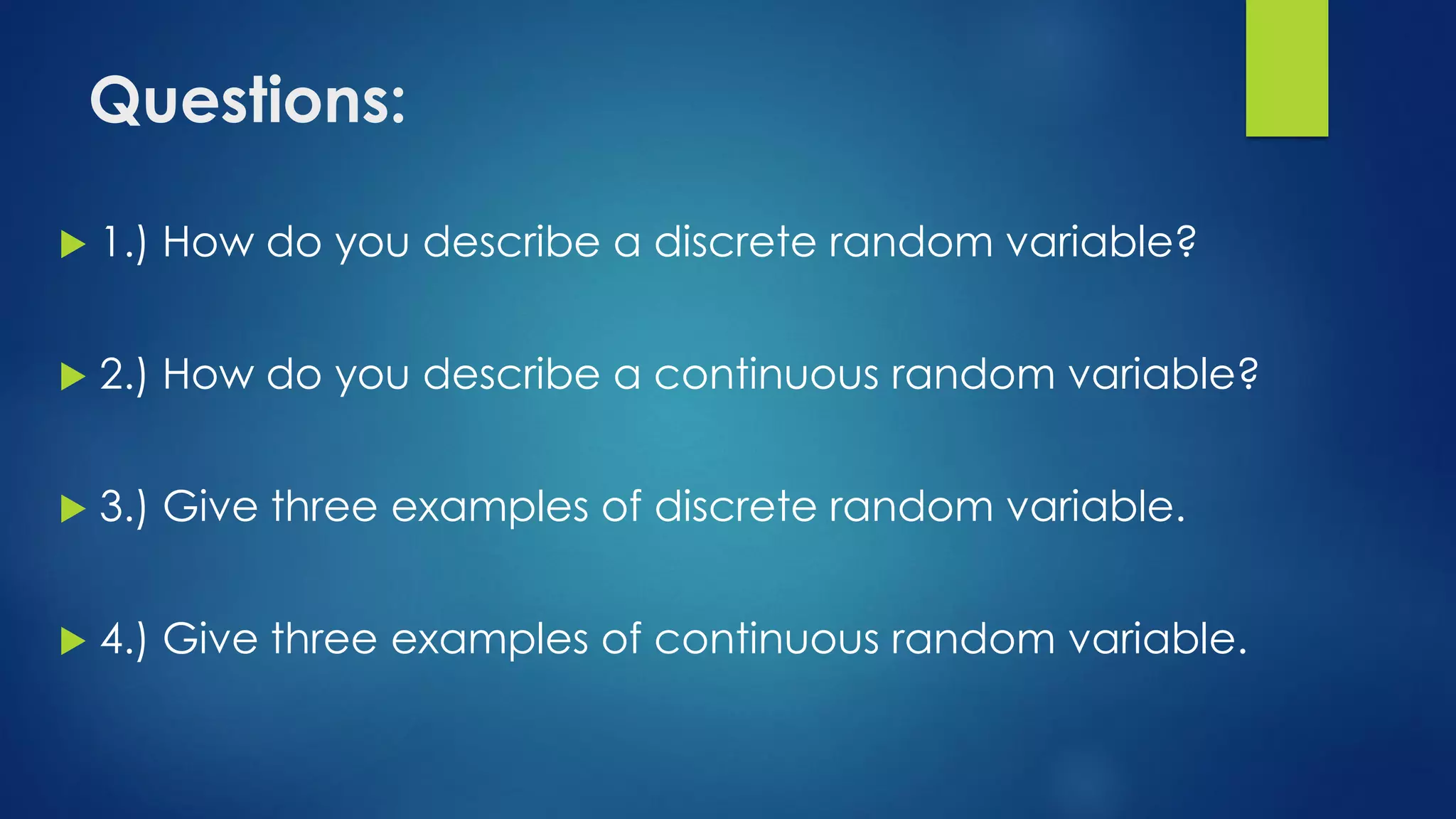 Random variable | PDF