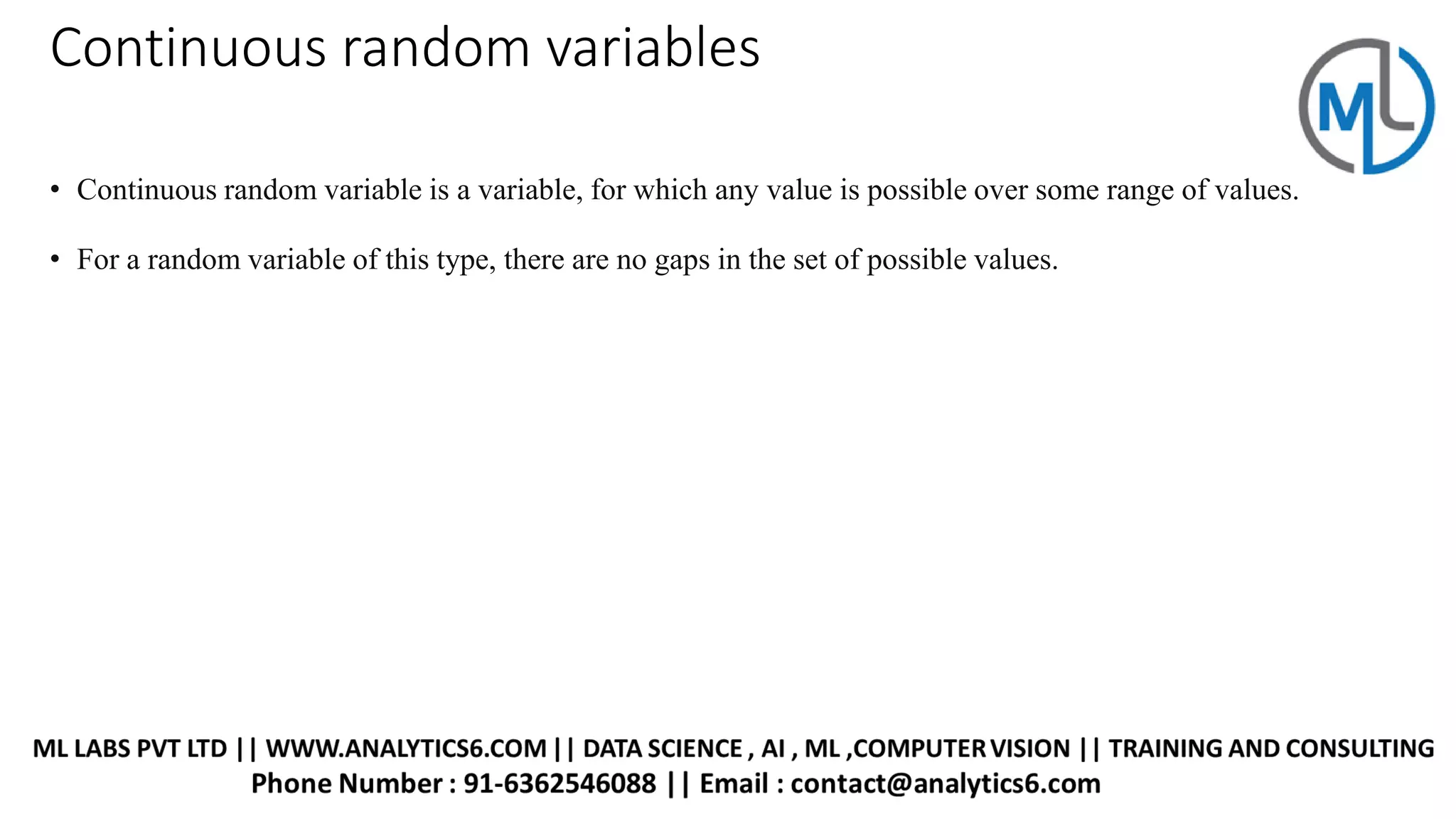 Random variable,Discrete and Continuous | PDF