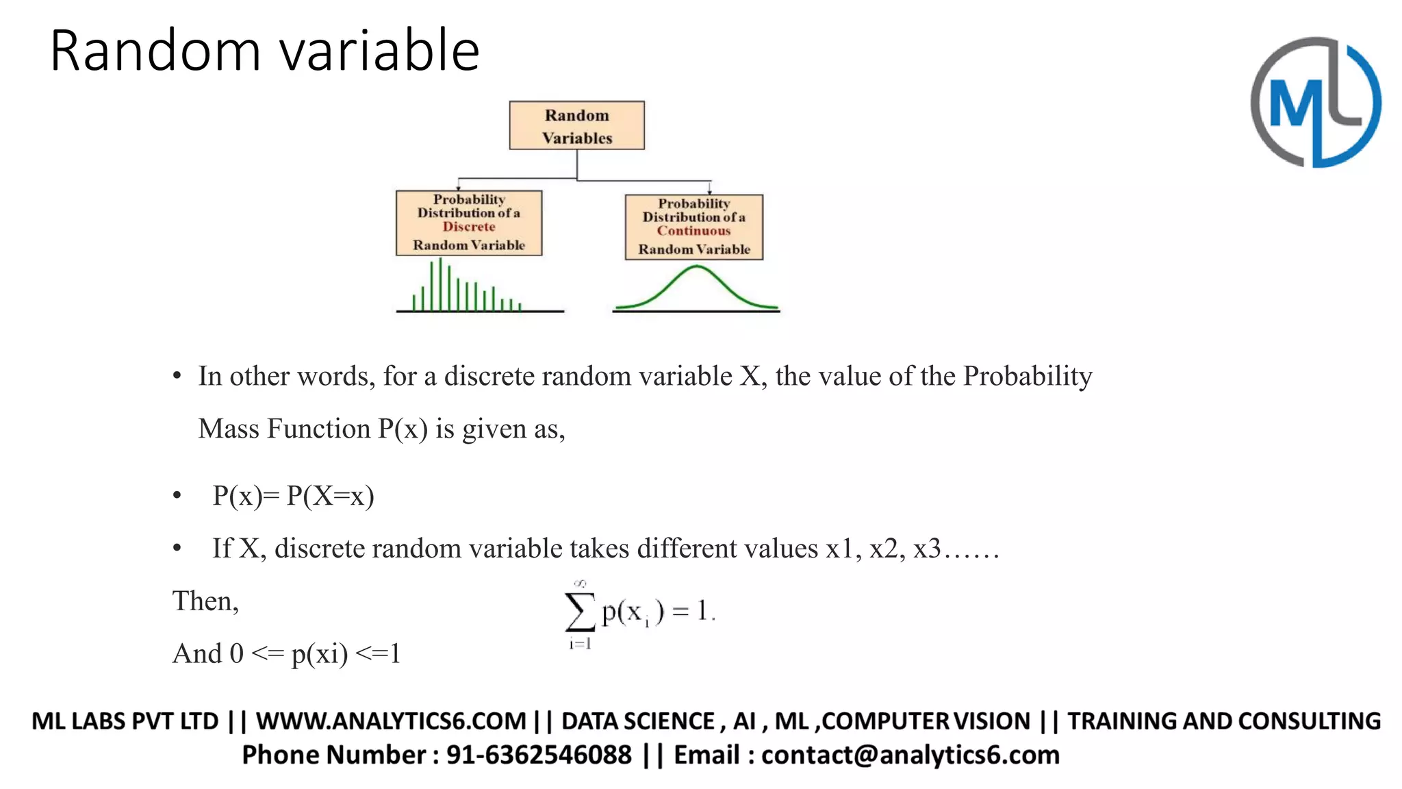 Random variable,Discrete and Continuous | PDF | Science