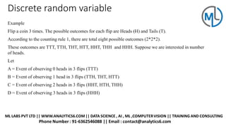 Random variable,Discrete and Continuous | PDF