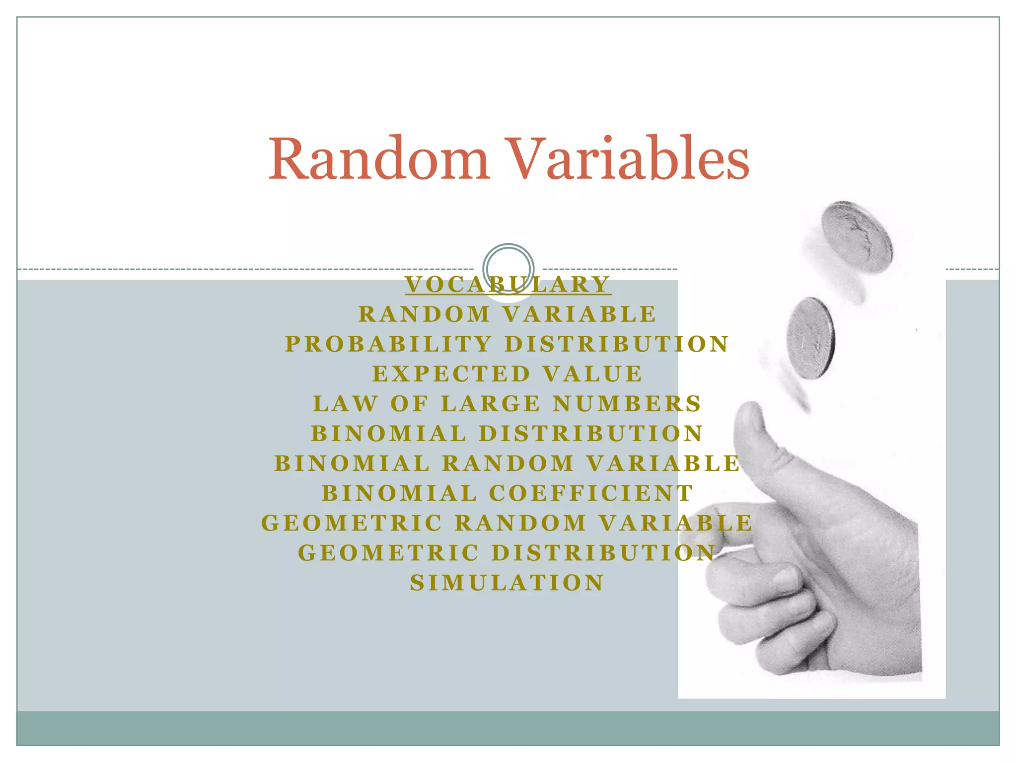 Random variables | PPTX