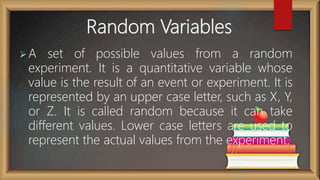 Random variables and probability distributions | PPTX