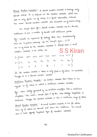 Random Variables Introduction and ProbabilityTheory | PDF