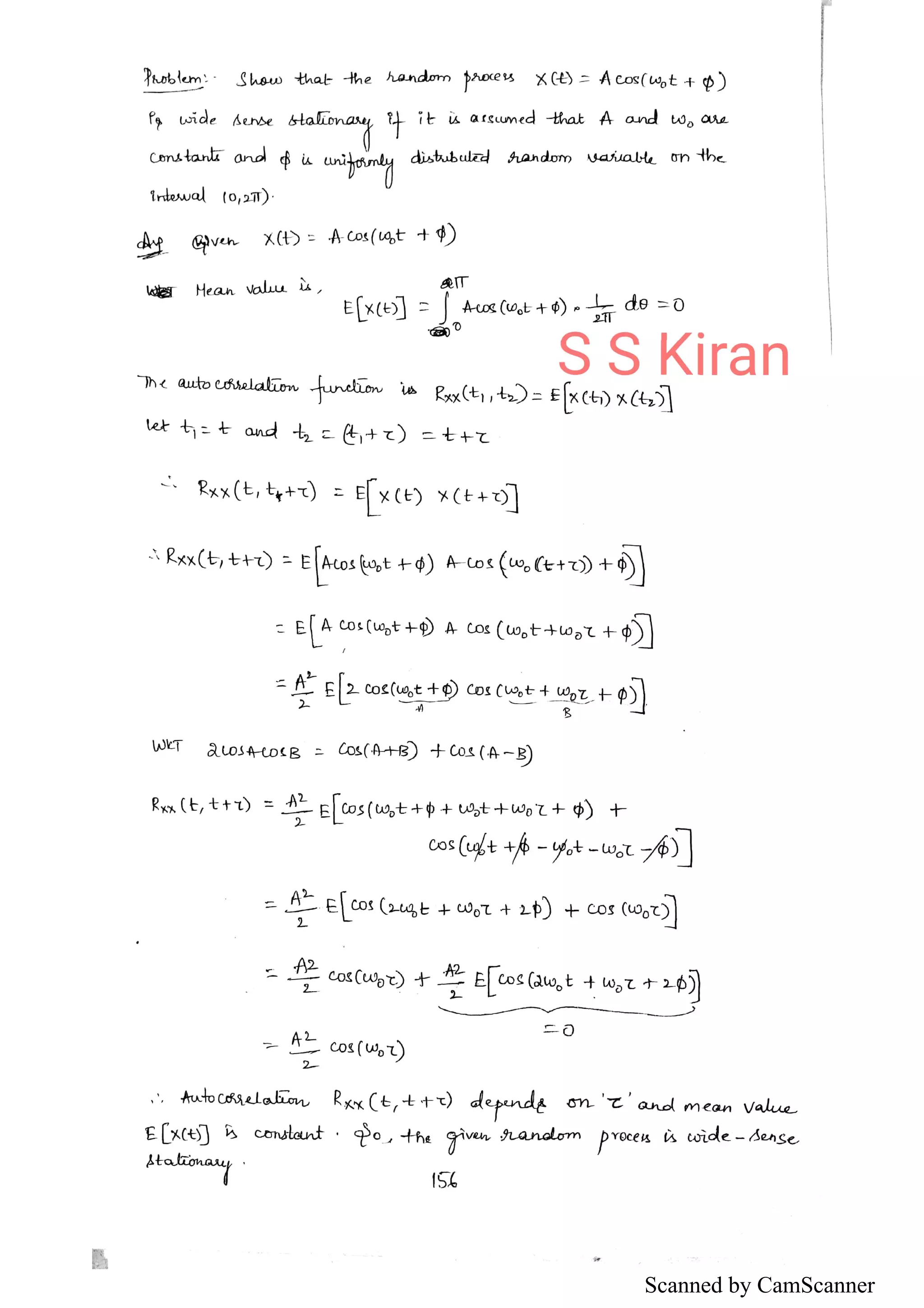 Random Process and Ergodic Process | PDF