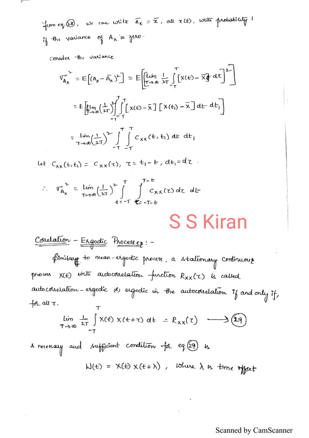 Random Process and Ergodic Process | PDF