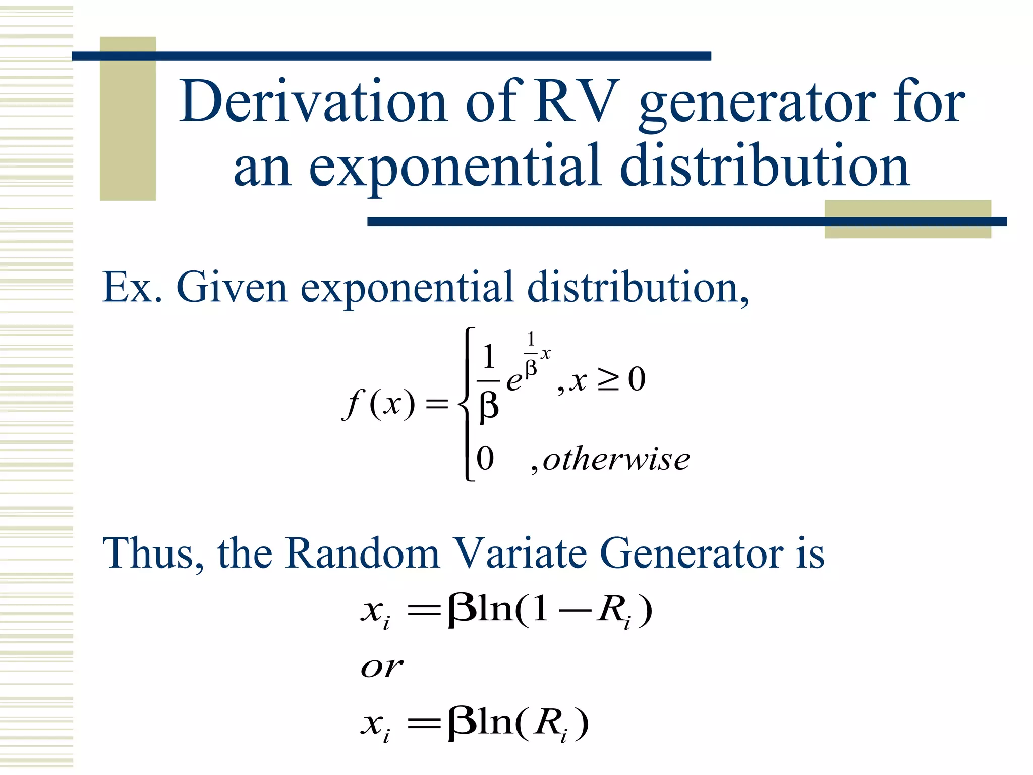 Random variate generation | PPT