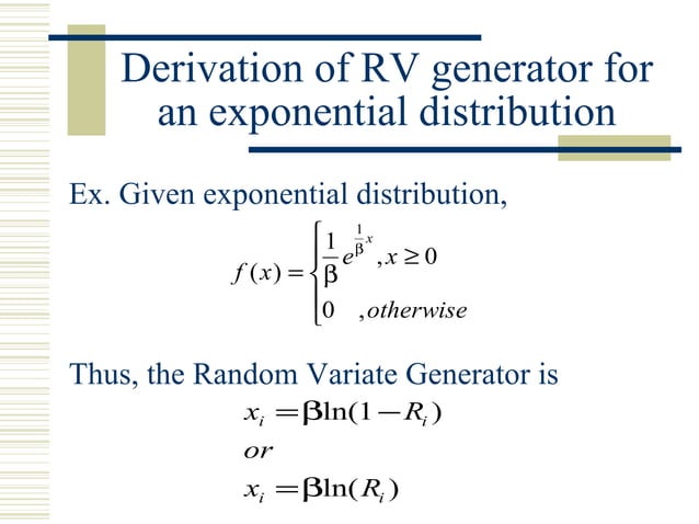 Random variate generation | PPT