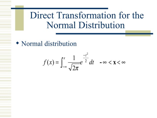Random Variate Generation Ppt 2328