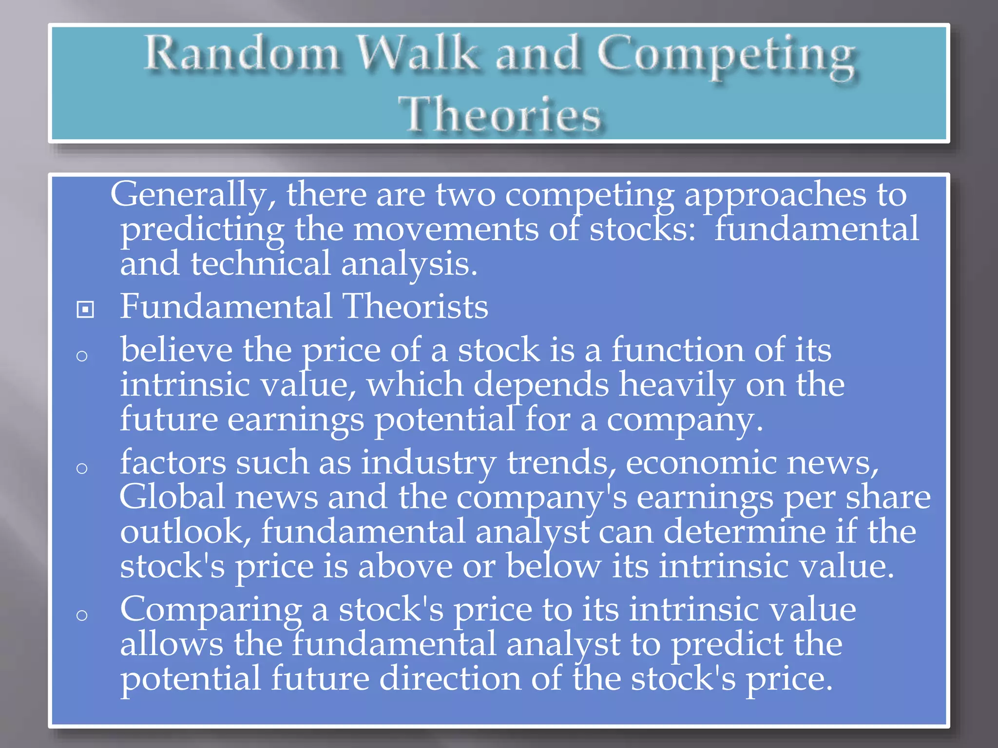 Random walk theory | PPTX