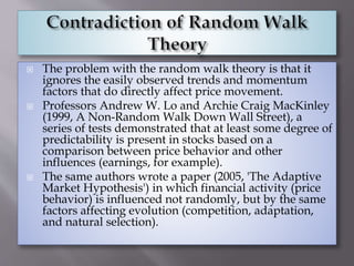 Random walk theory | PPTX