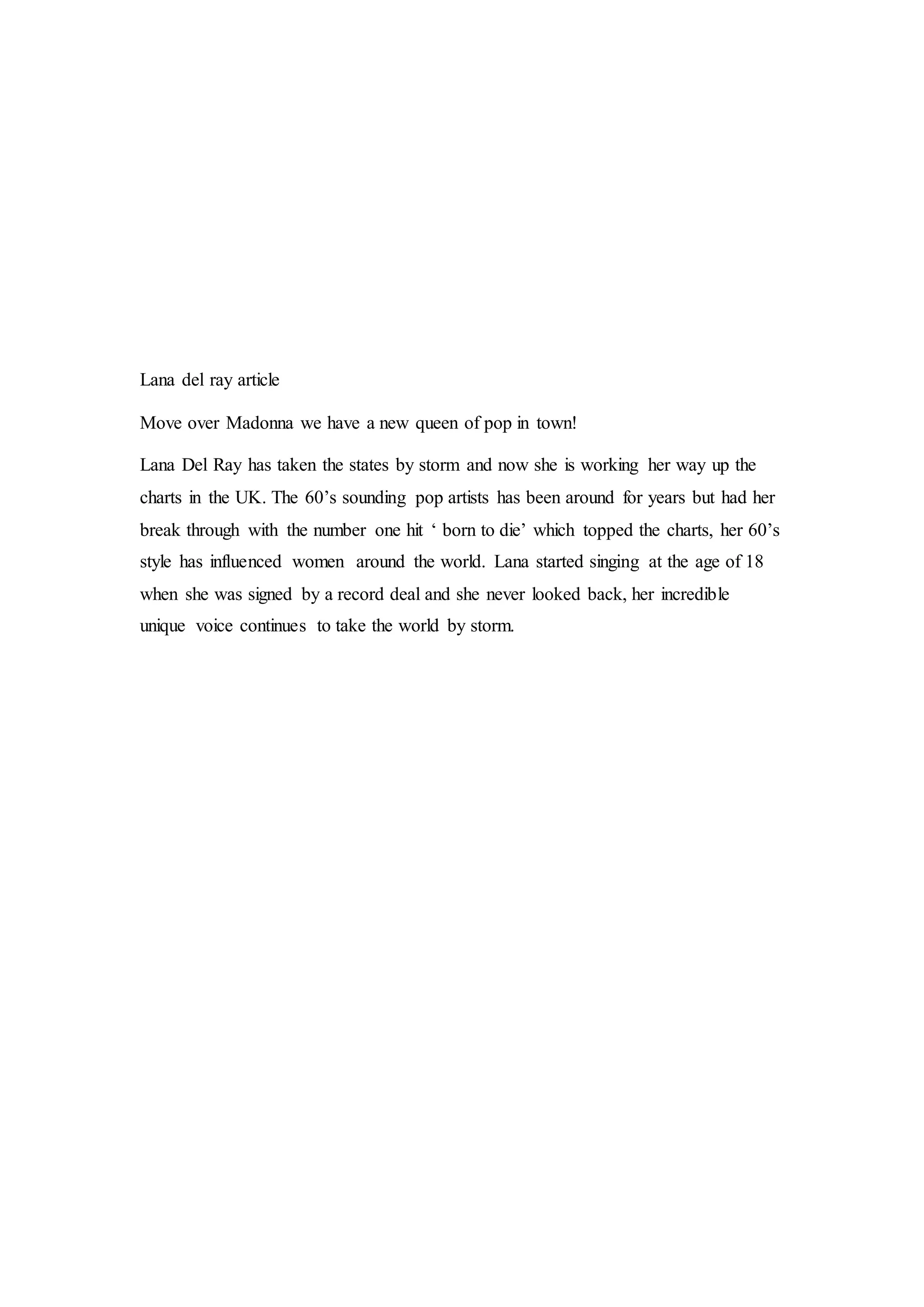 Randon writing for magazine | PDF