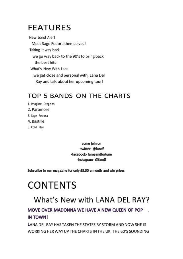 Randon writing for magazine | PDF