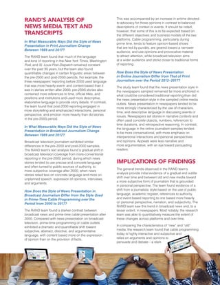 How the Style and Language of News Presentation Is Changing in the ...