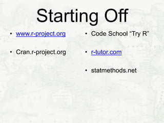 R Software and Reliability | PPT