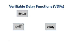 NDSS 2021 RandRunner: Distributed Randomness from Trapdoor VDFs with Strong Uniqueness by ...