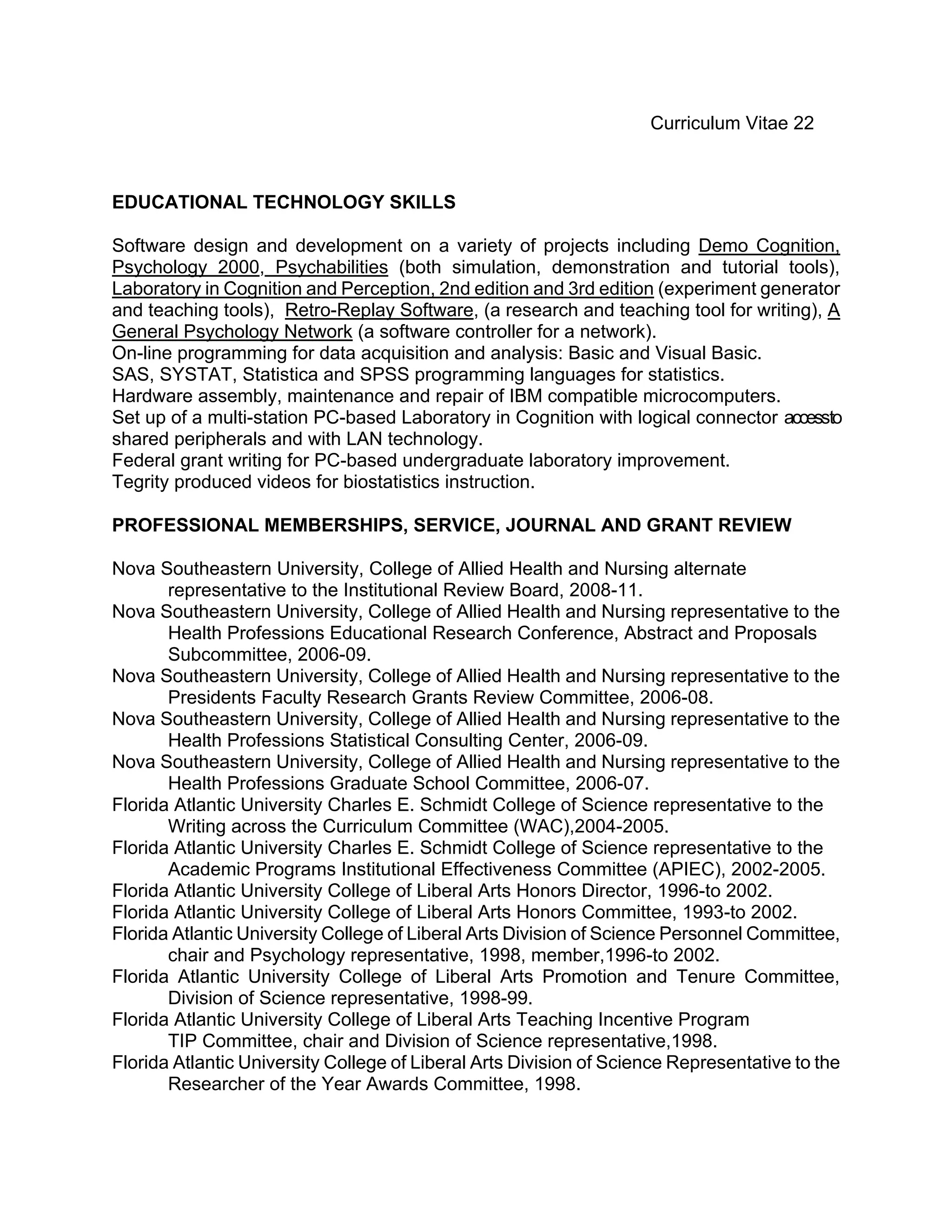 Randsellresume Links | PDF