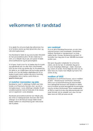 Randstad Vikarbrochure | PDF