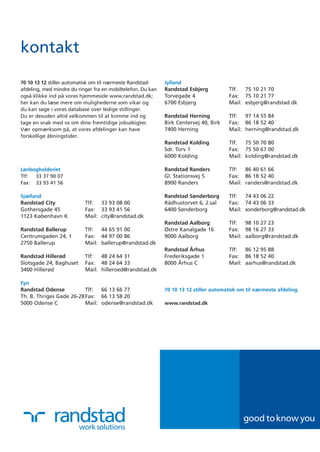 Randstad Vikarbrochure | PDF