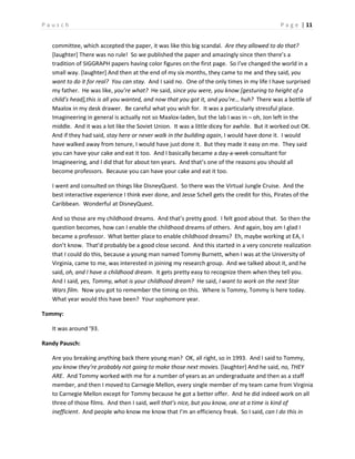 [兰迪·波许教授的最后一课].Randy.Pausch'S.Last.Lecture.Transcript | PDF