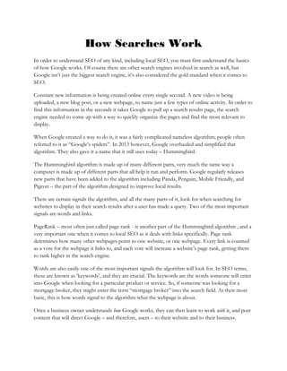 Learn The Basics of Search Engine Optimization | PDF