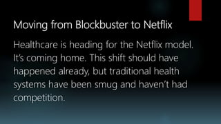 What Telemedicine, Blockbuster, & Netflix have in common - Randy Parker ...