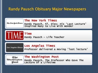 Randy pausch | PPT