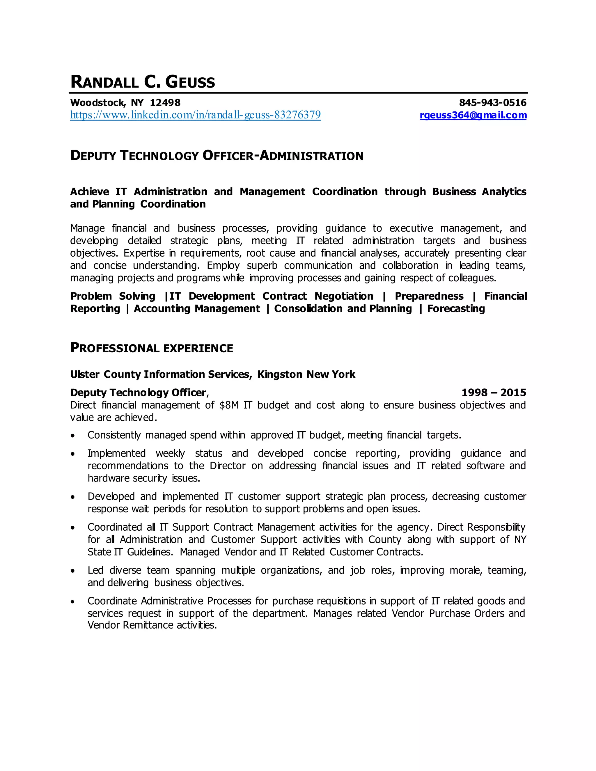 Randy resume 10 22-16 | PDF