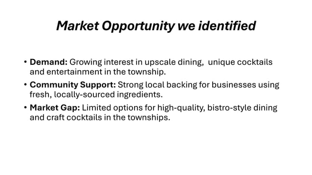 Randzo Restaurant and Lounge Pitch Deck sample | PDF