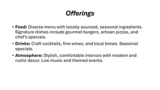 Randzo Restaurant and Lounge Pitch Deck sample | PDF