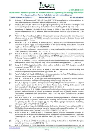 Fuzzy AHP and Fuzzy TOPSIS as an effective and powerful Multi-Criteria Decision-Making (MCDM ...