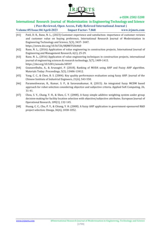 Fuzzy AHP and Fuzzy TOPSIS as an effective and powerful Multi-Criteria Decision-Making (MCDM ...