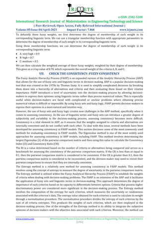 Fuzzy AHP and Fuzzy TOPSIS as an effective and powerful Multi-Criteria Decision-Making (MCDM ...