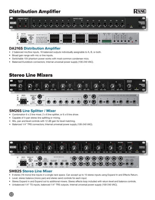 Rane full line catalog 2013 eu | PDF