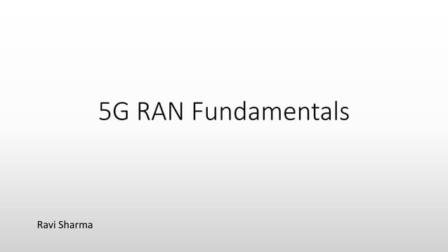 5G RAN fundamentals | PDF | Cloud Computing | Internet