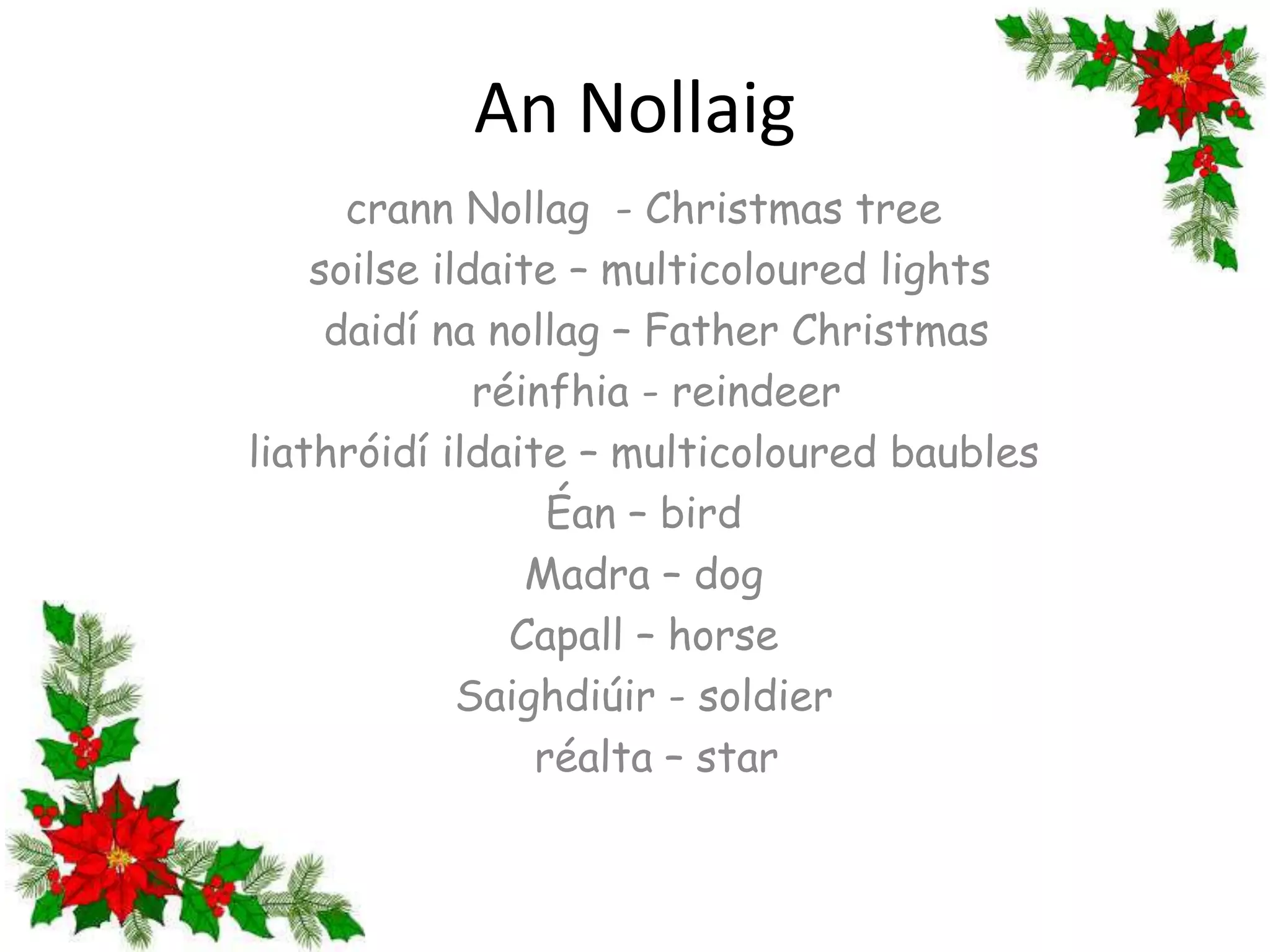 Rang 5 An Nollaig | PPTX