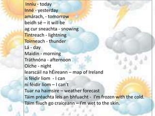 Rang 6 An Aimsir | PPTX