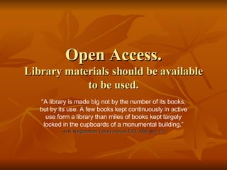 Ranganathan and Reference Service in the Modern Library | PPT