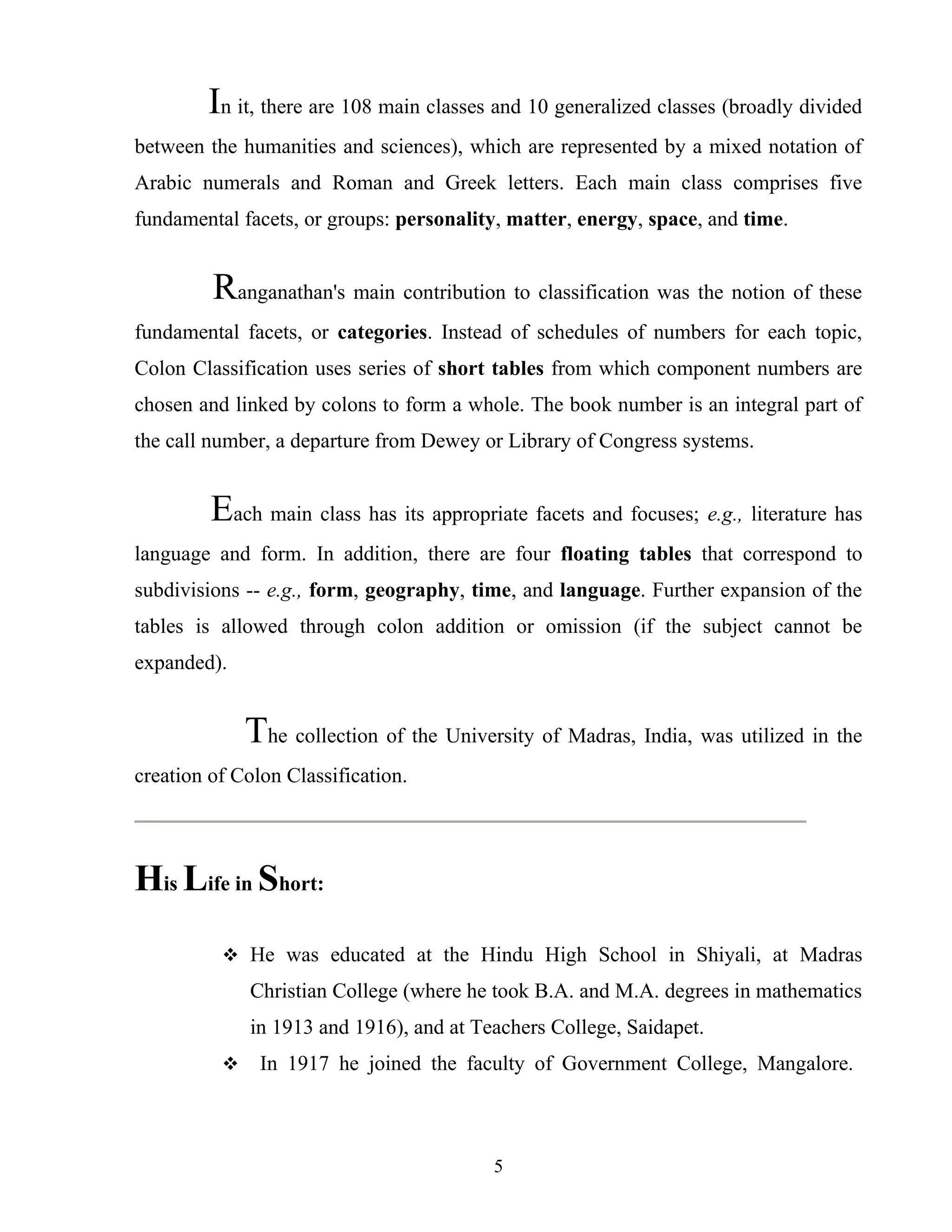 Ranganathan Biography | DOC