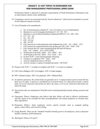 Ranga's 51 hot topics to remember for Risk Management Professional (RMP ...