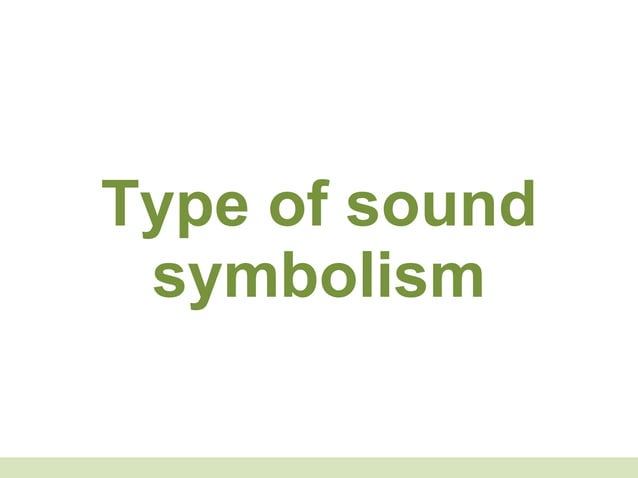 Sound Symbolism | PPT