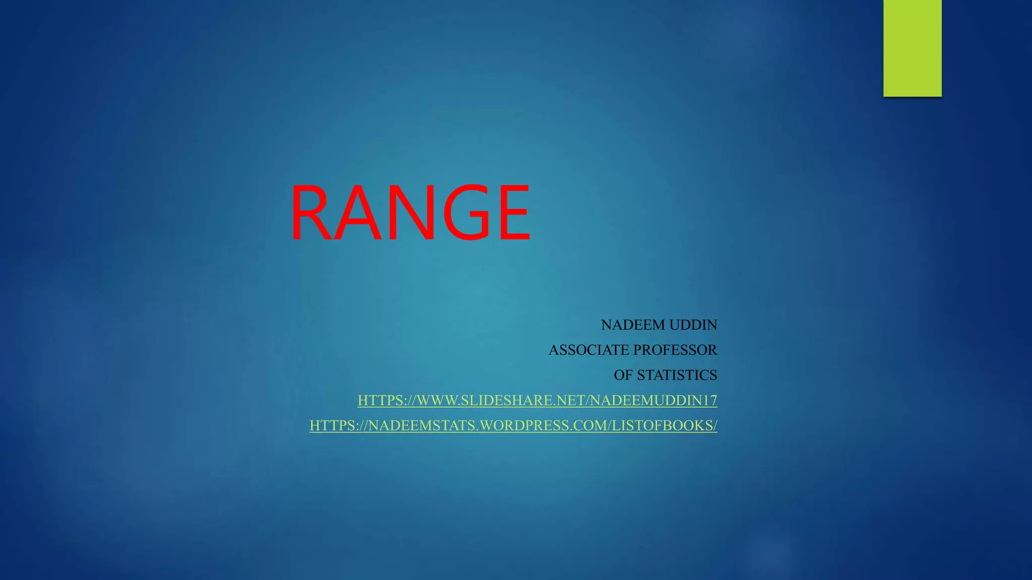 Range | PPTX