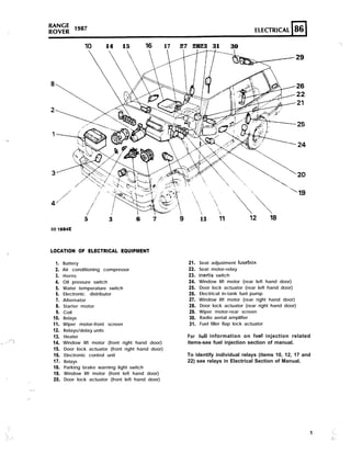 Range rover-maunual-electrics | PDF