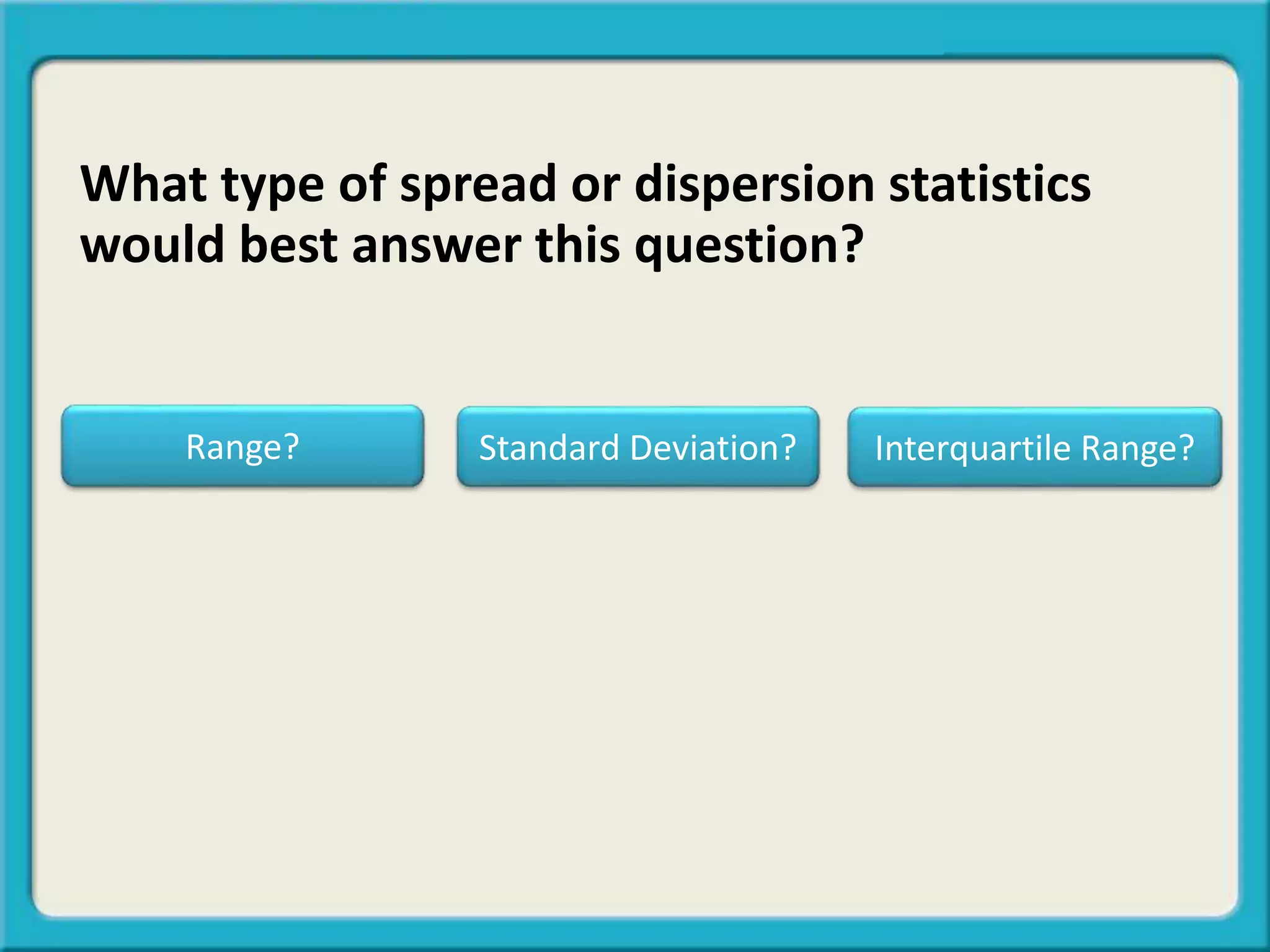 Range stdev-iqr (jejit+practice) | PPT