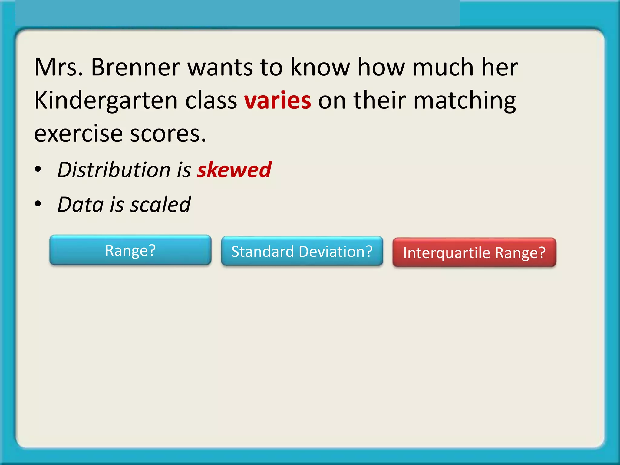 Range stdev-iqr (jejit+practice) | PPT