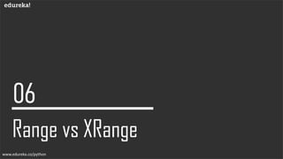 What is Range Function? | Range in Python Explained | Edureka | PDF | Programming Languages ...