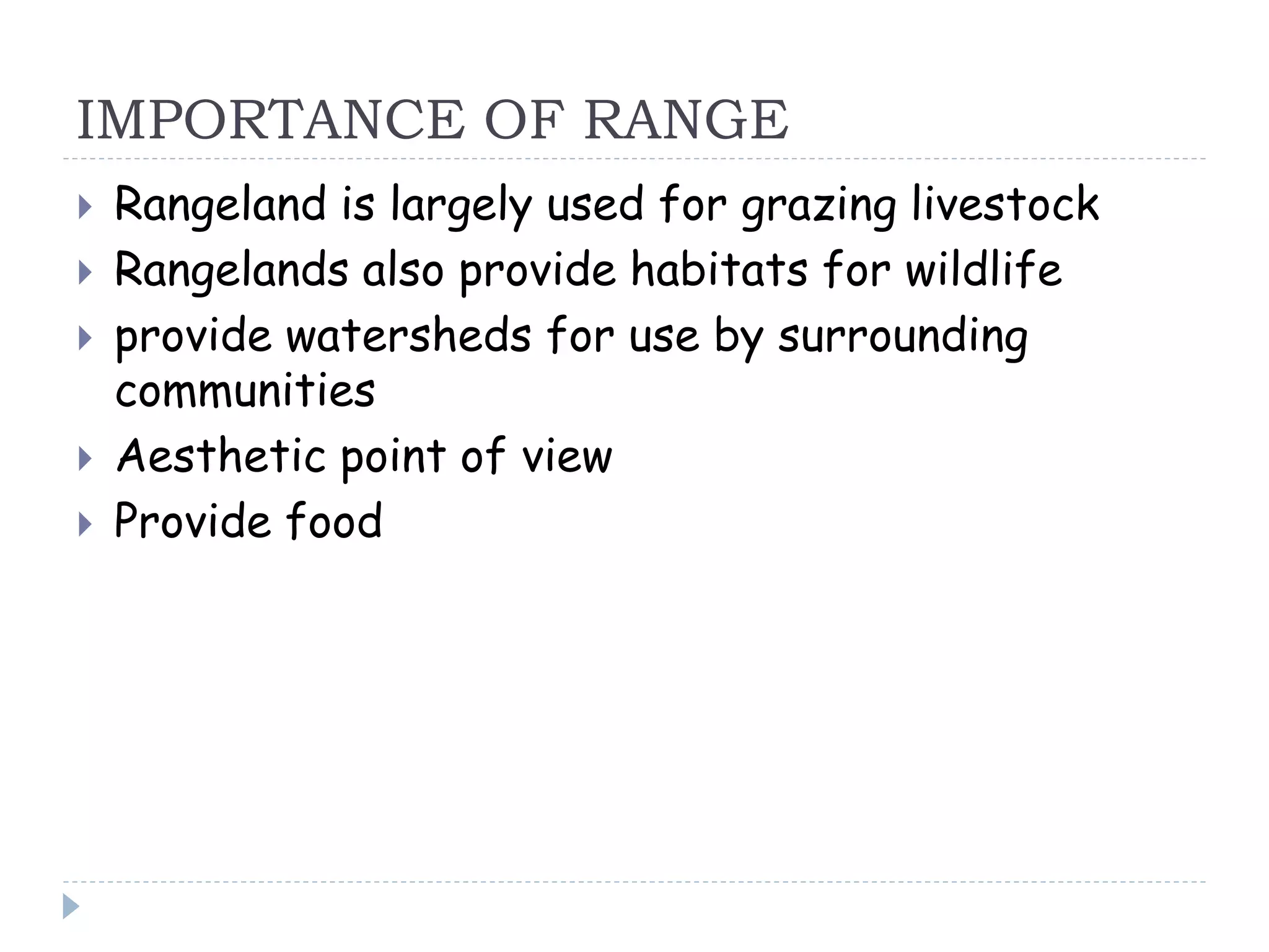 Rangeland Management | PPTX