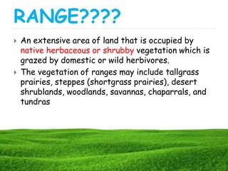 Rangeland Management | PPTX